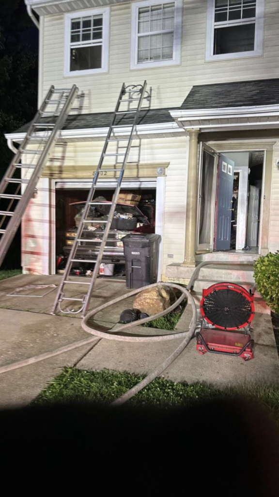 Engine 293 Responds to Basement Fire in Clinton - Silver Hill VFD
